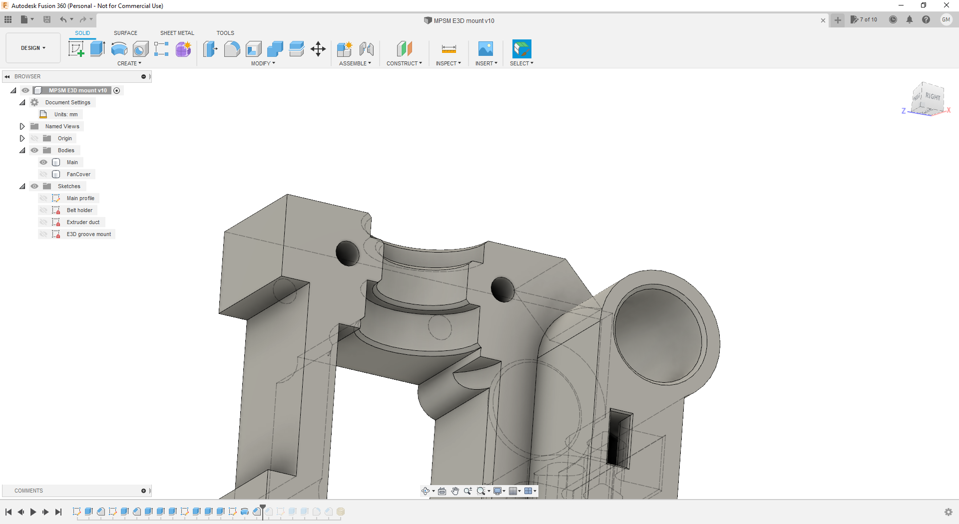 Started out designing an E3D V6 mount for my printer, accidentally created a killer robot ...