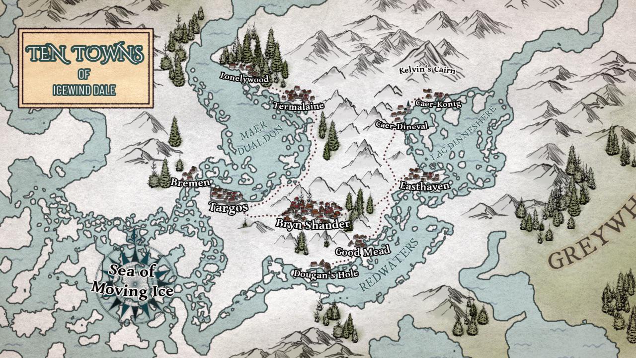 Starting An Icewind Dale Campaign My First Non Homebrew So I Made A Quick Map So That The