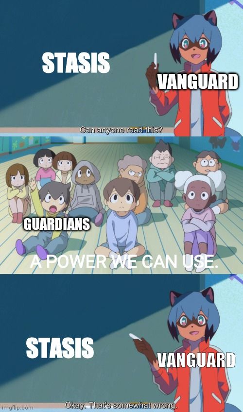 Stasis got a nerf recently, so I made a meme. | Scrolller