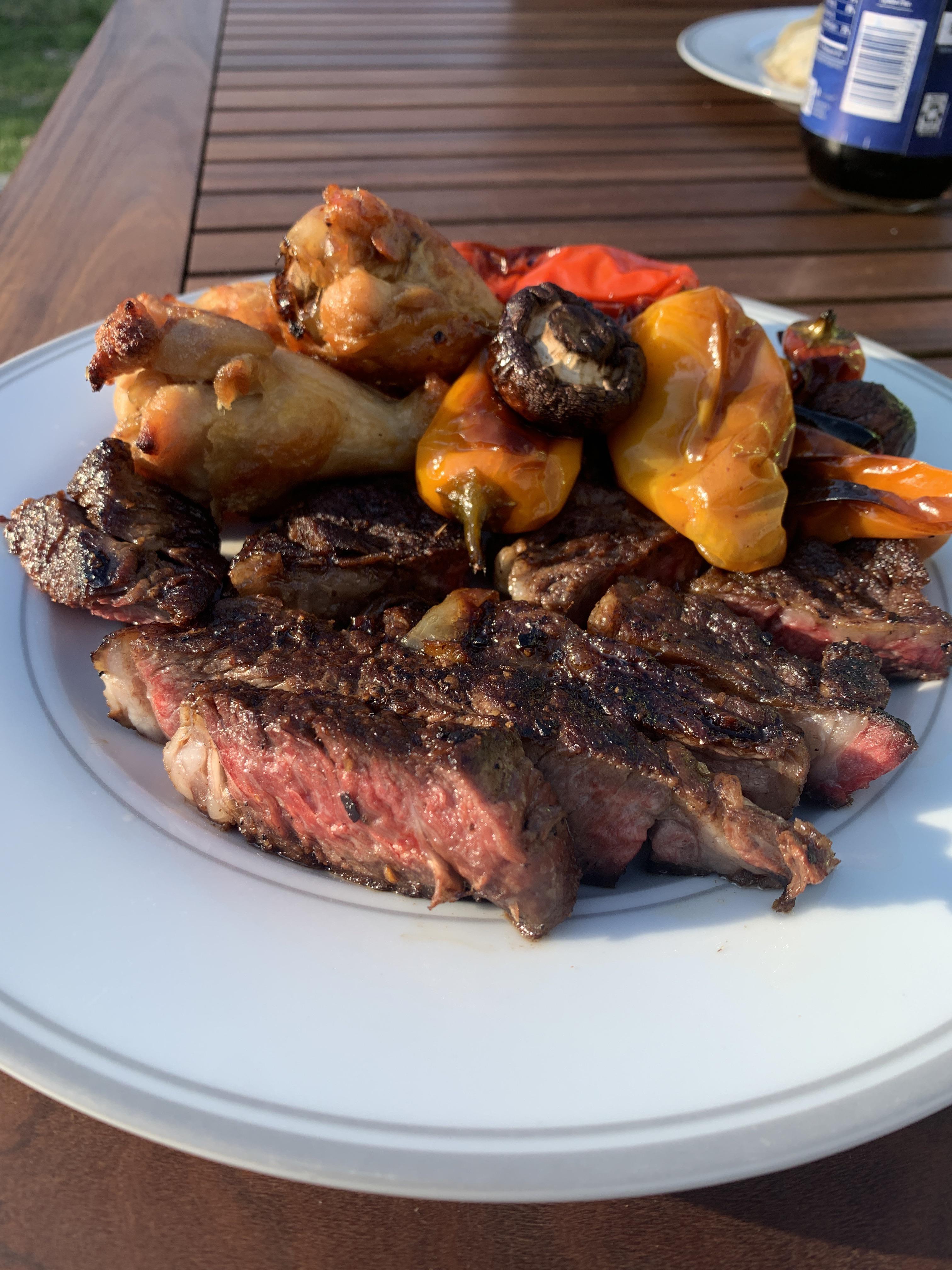 Steak dinner on the porch ☀️ | Scrolller