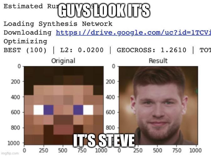 Steve suss 😳😨😨 | Scrolller