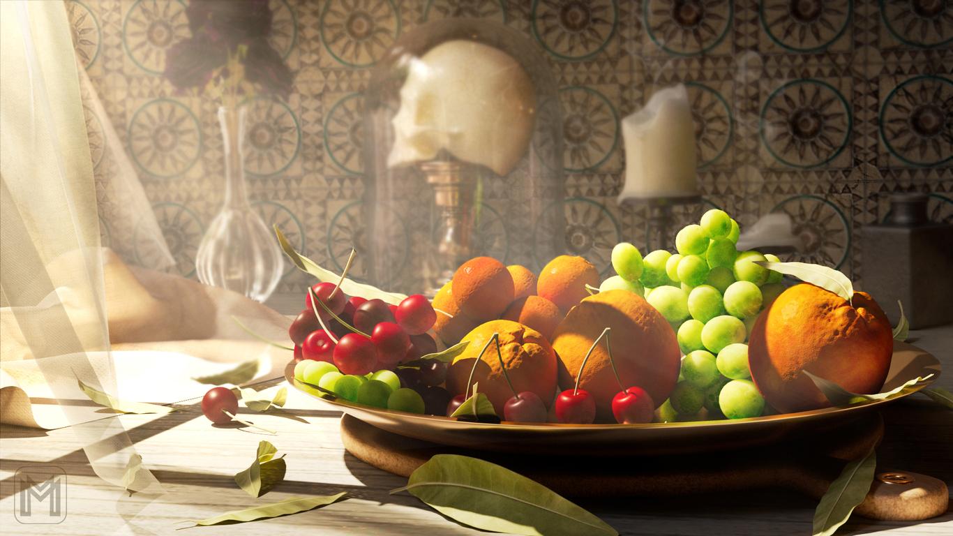 Still Life Bowl of Fruit. | Scrolller