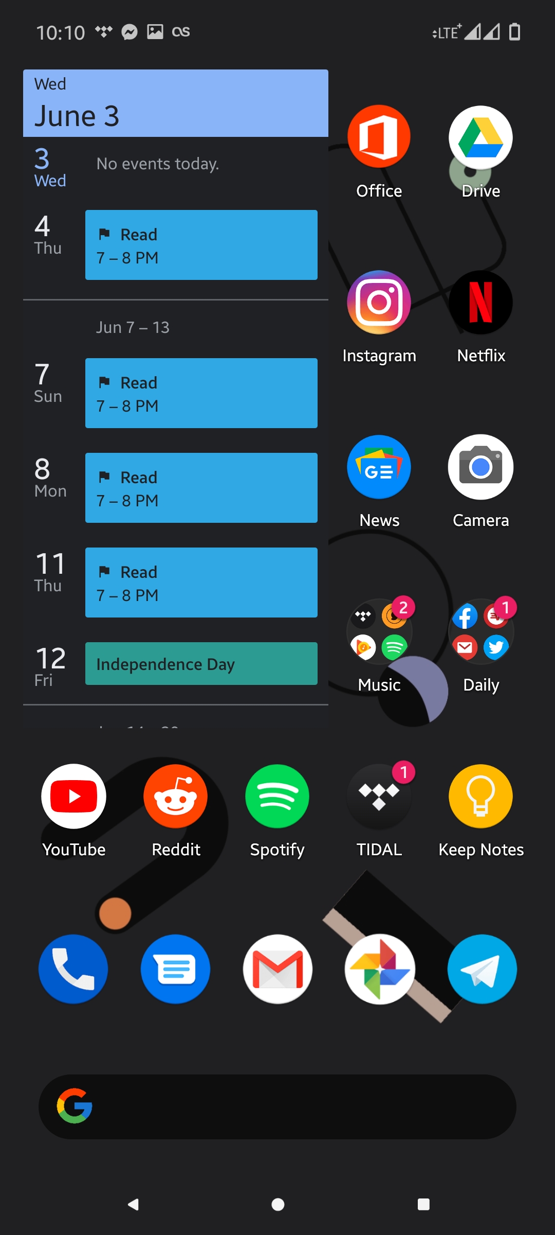 Stock android Home screen...I do not know why i always love the stock android setup even if i ...