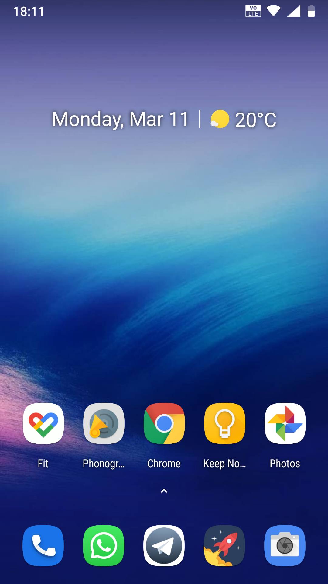 Stock, simple yet functional setup on my Nokia 6. | Scrolller