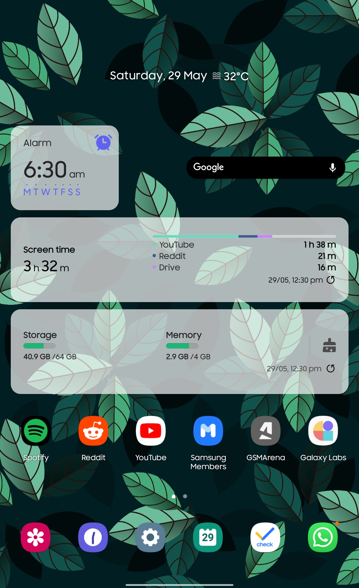Stock ui homescreen setup up | Scrolller