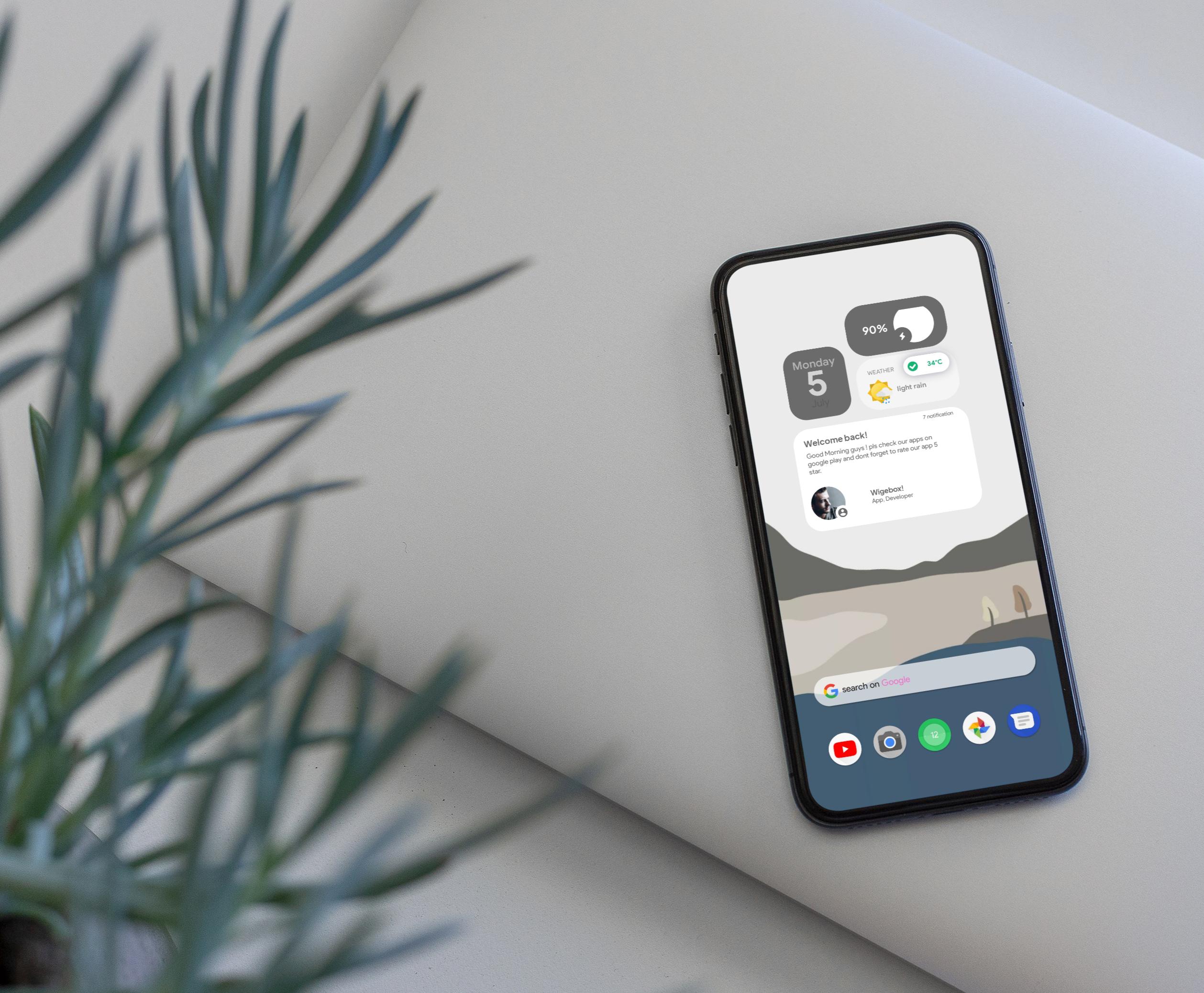Stock ui setup with nova launcher | Scrolller