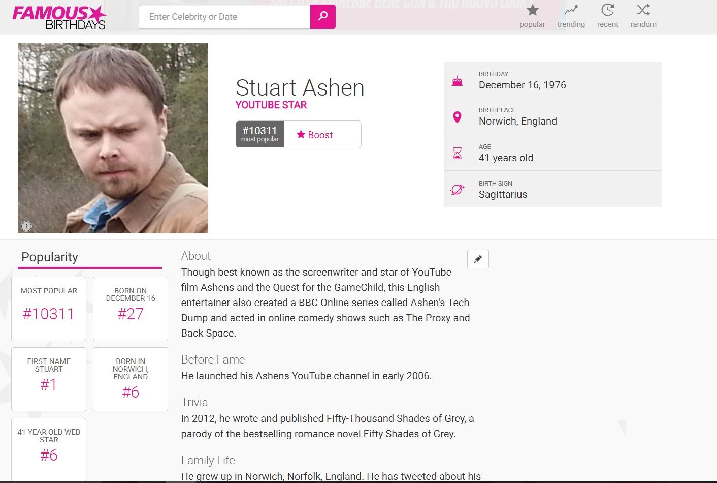 Stuart is more famous than Jane Austen | Scrolller