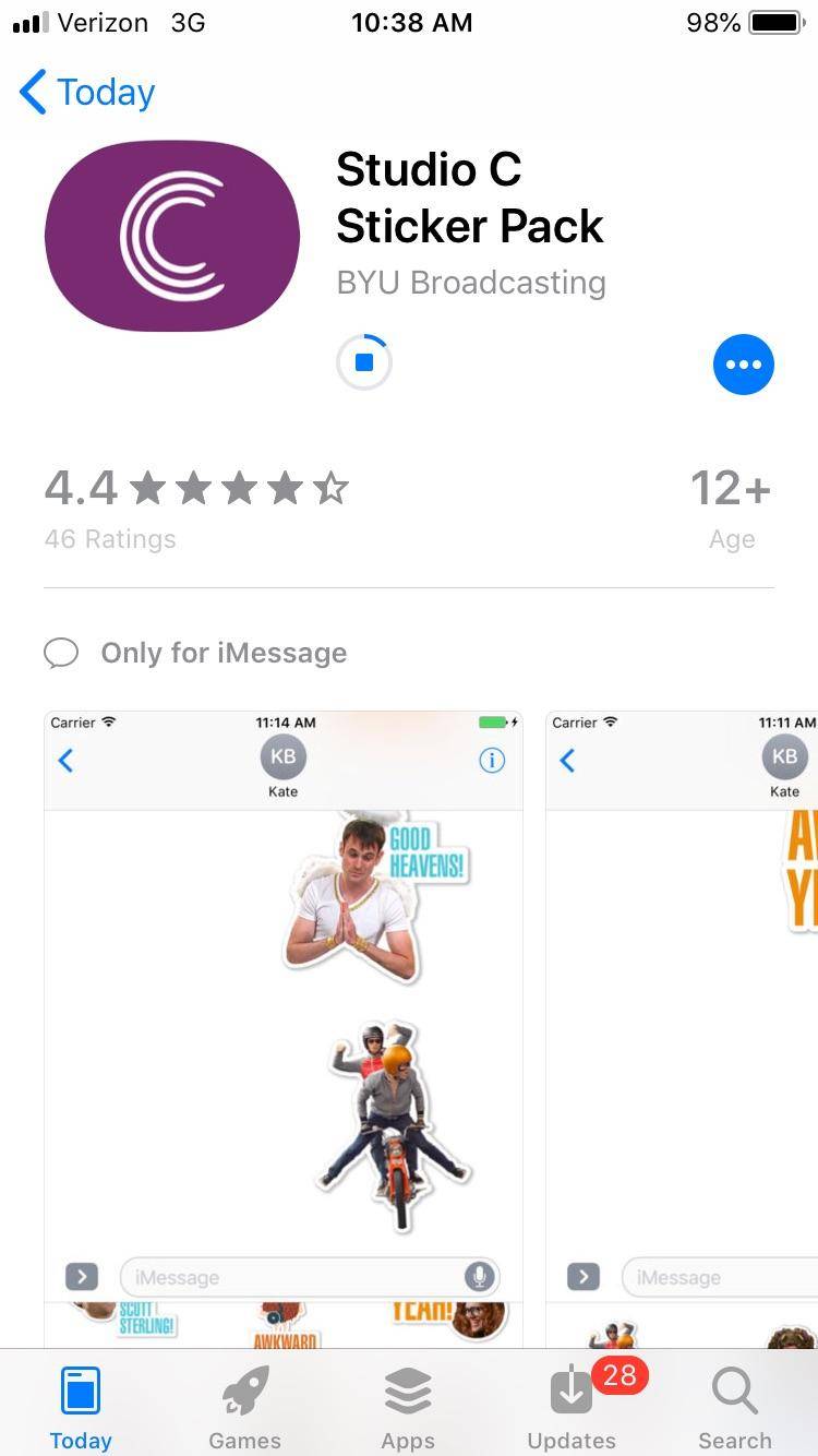 Studio C iOS sticker pack! | Scrolller