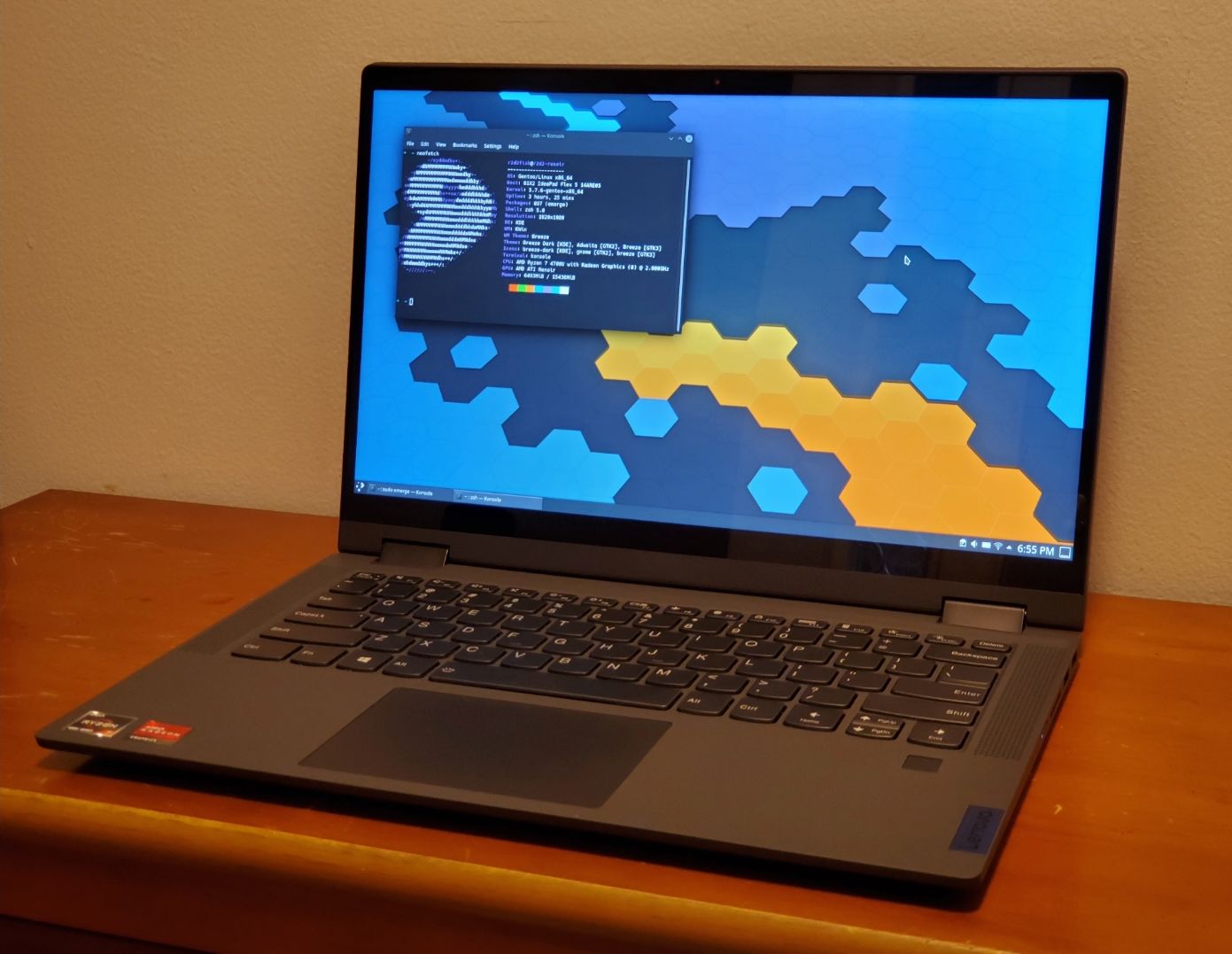 Successfully installed Gentoo on my new Renoir-based Thinkpad! (Flex 5 ... Successfully installed Gentoo on my new Renoir-based Thinkpad! (Flex 5 ...
