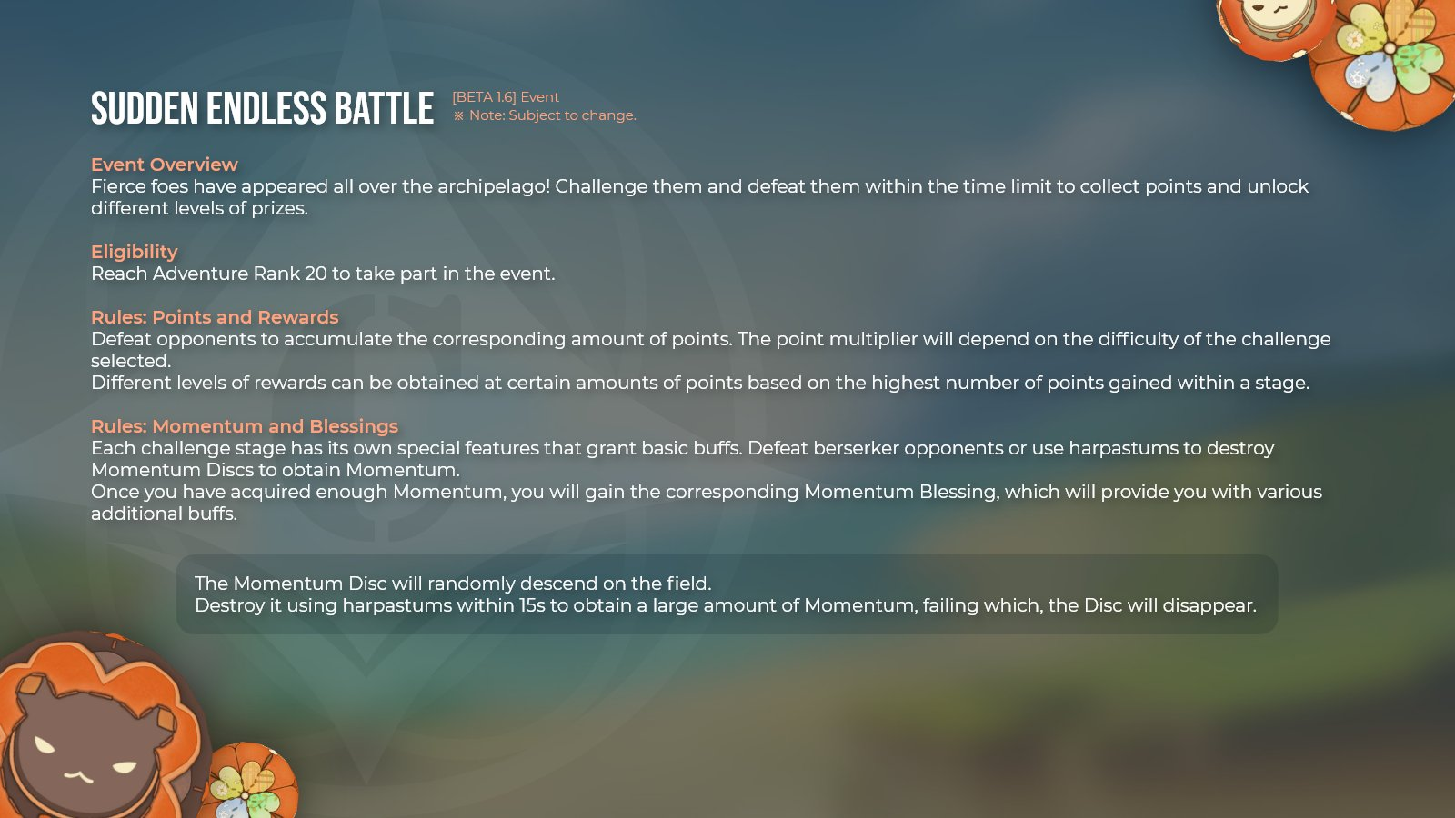 Sudden Endless Battle - Event Overview | Scrolller