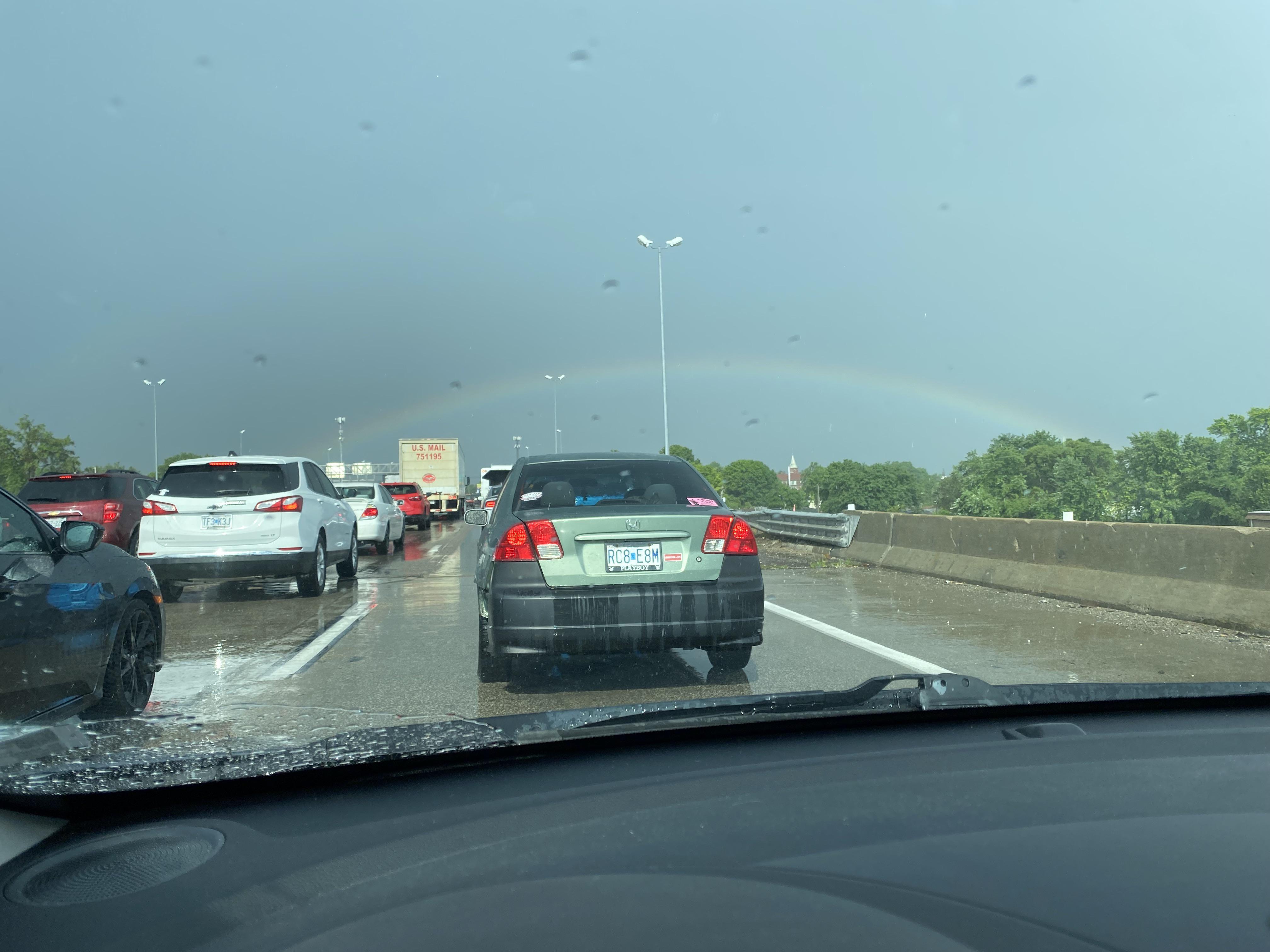 Suggest avoiding northbound 55 past Bayless. Completely closed. But, also…. rainbow | Scrolller
