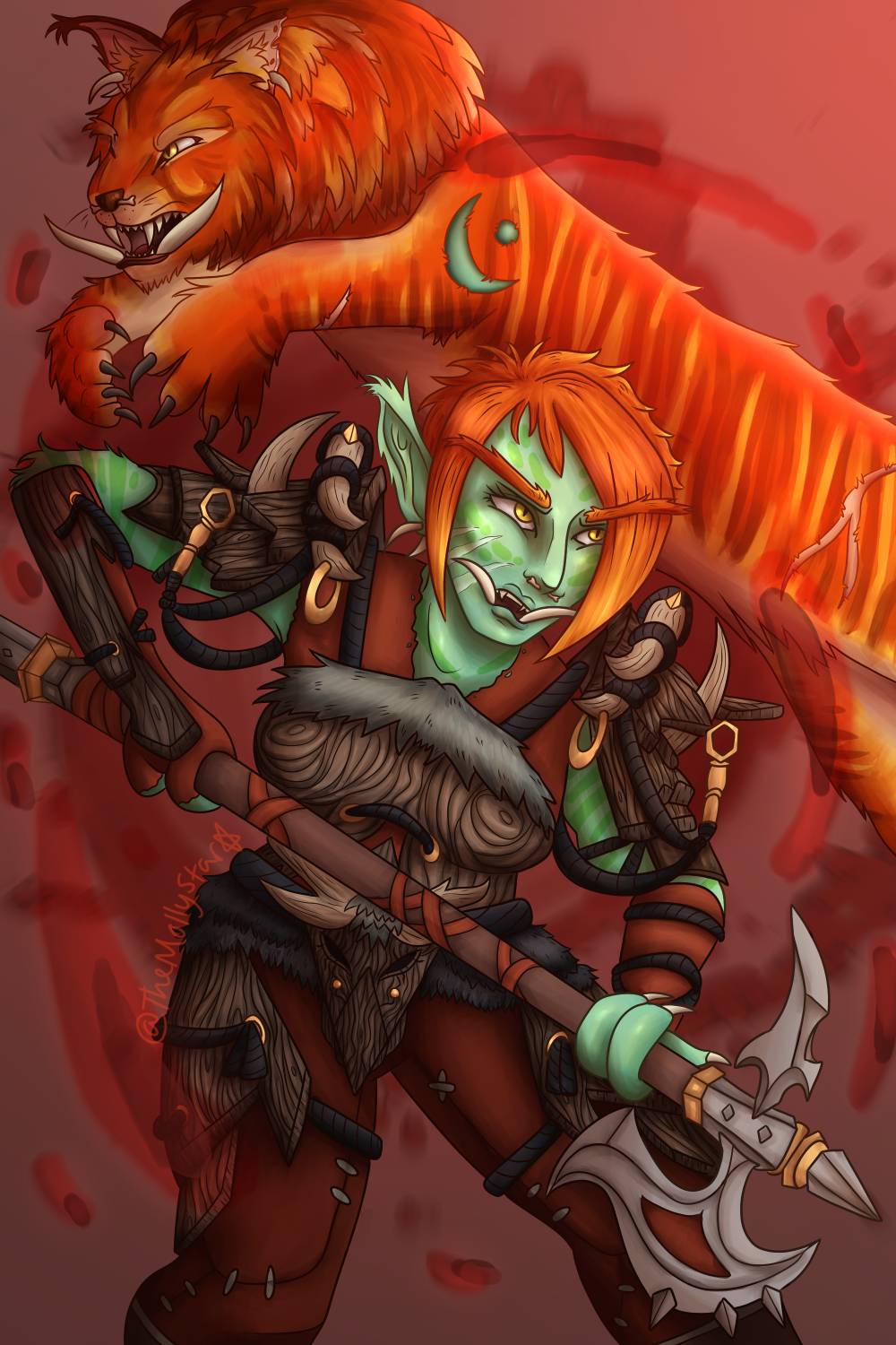 Suja, troll druid by me! | Scrolller