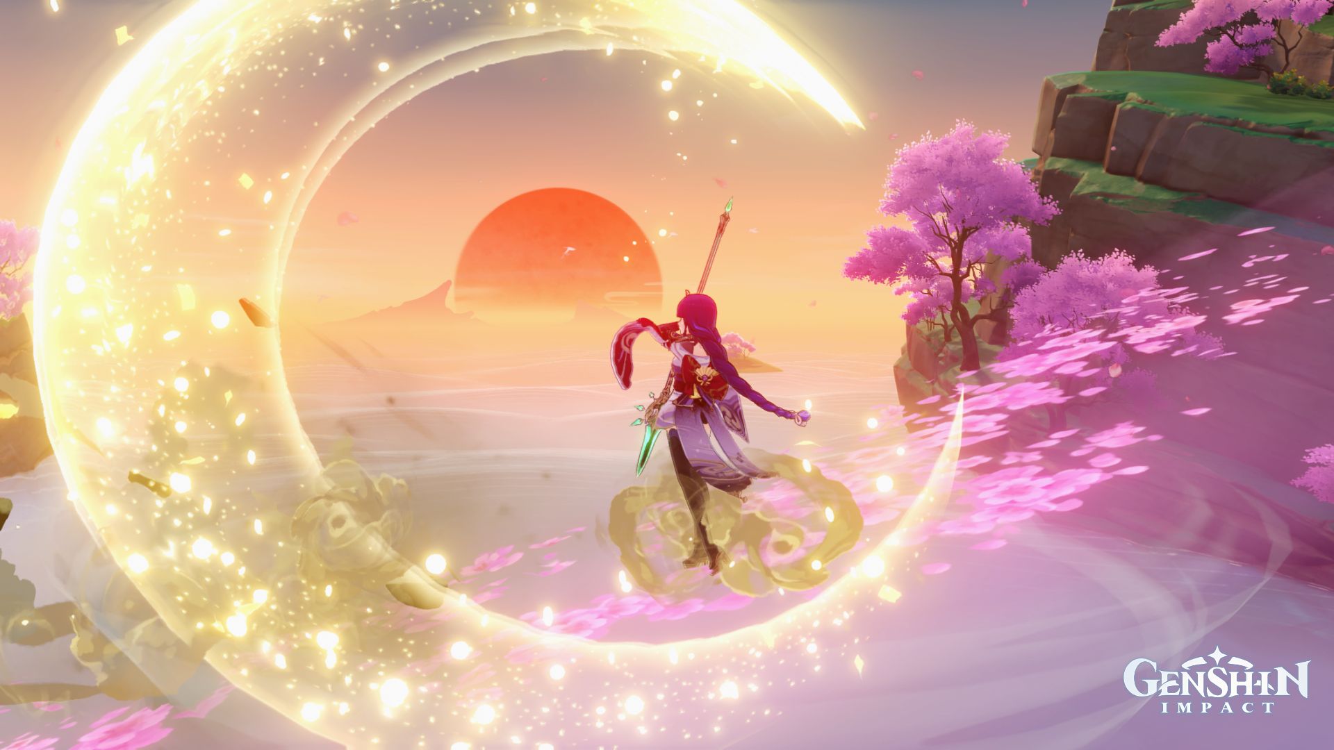 Sun-encasing Crescent Moon | Scrolller