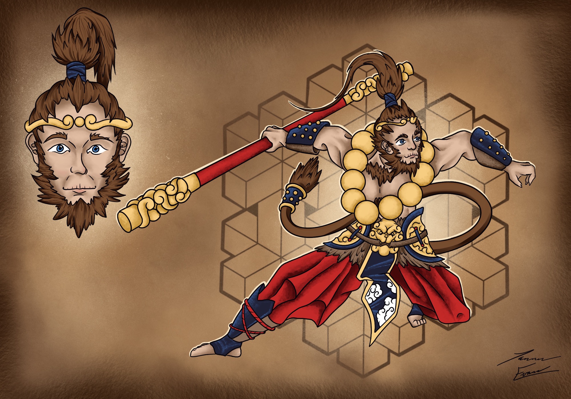 Sun WuKong the Monkey King by me | Scrolller