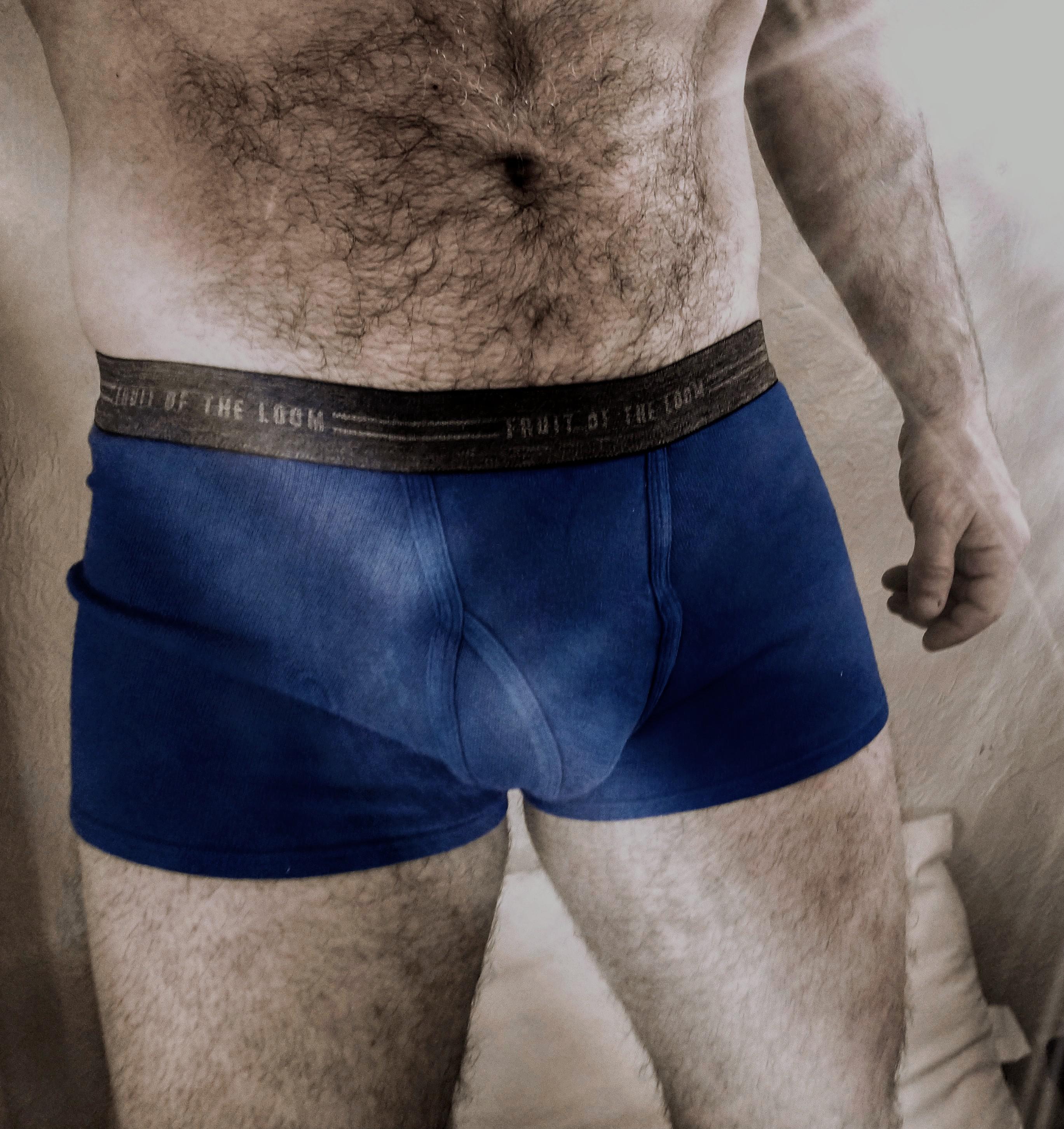 Sunlight hitting the camera lens hi-lighting appropriate areas of my boxer briefs | Scrolller