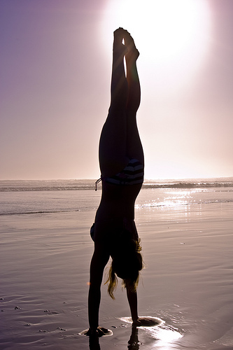 Sunset Handstand | Scrolller