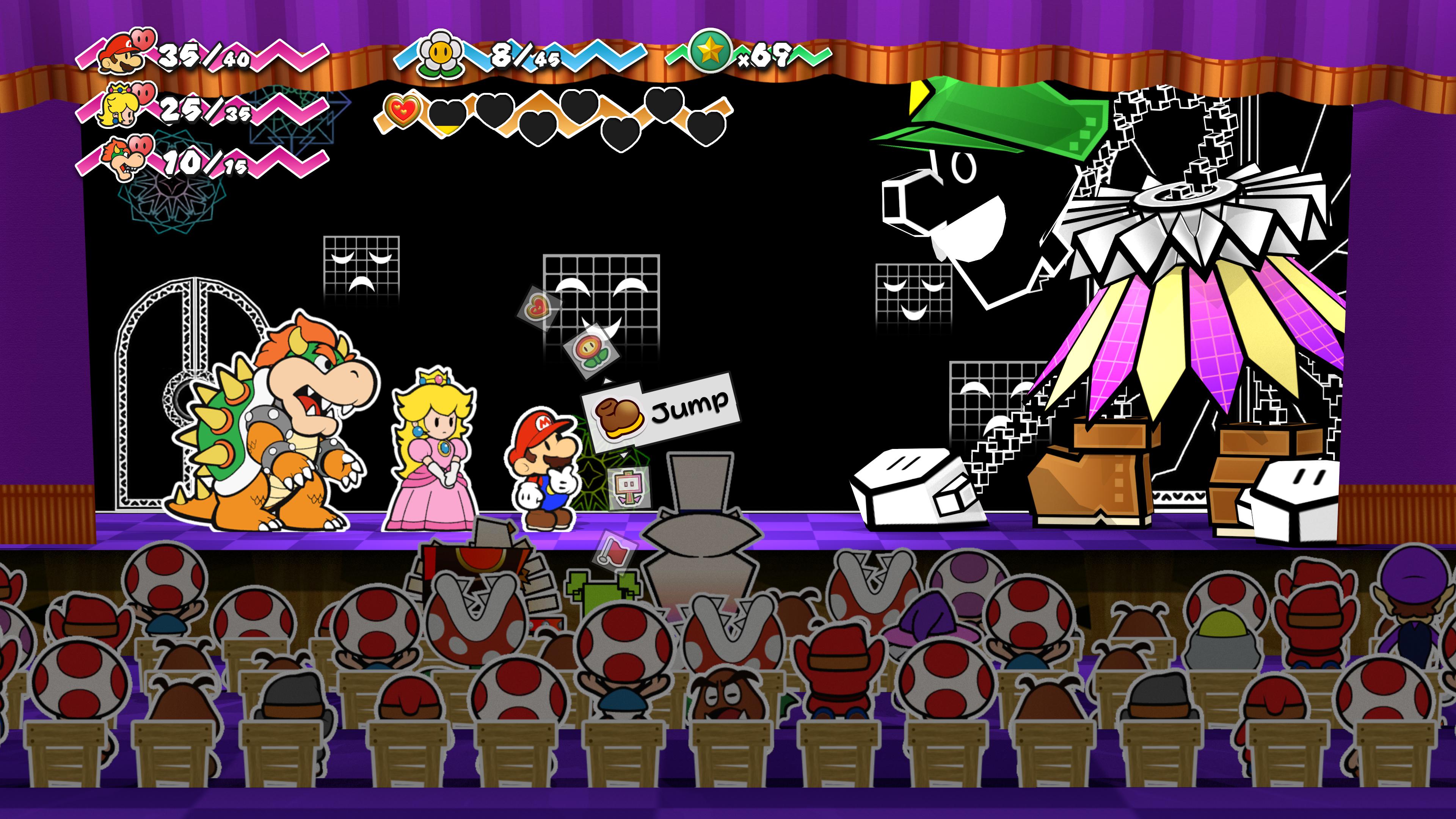 Super Paper Mario final battle - traditional RPG style mockup | Scrolller