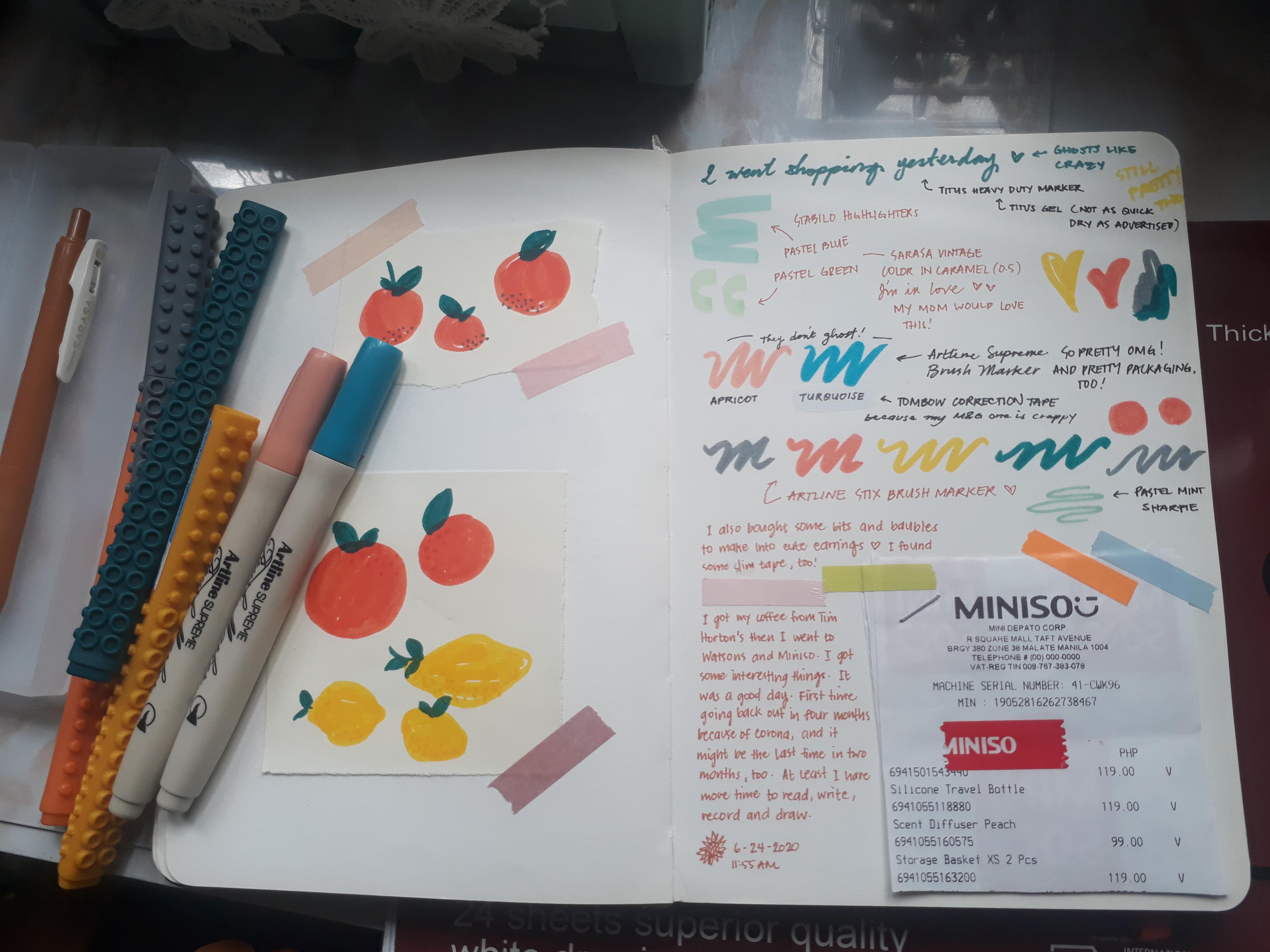 Swatching my writing materials is so therapeutic no matter how many times I do it | Scrolller