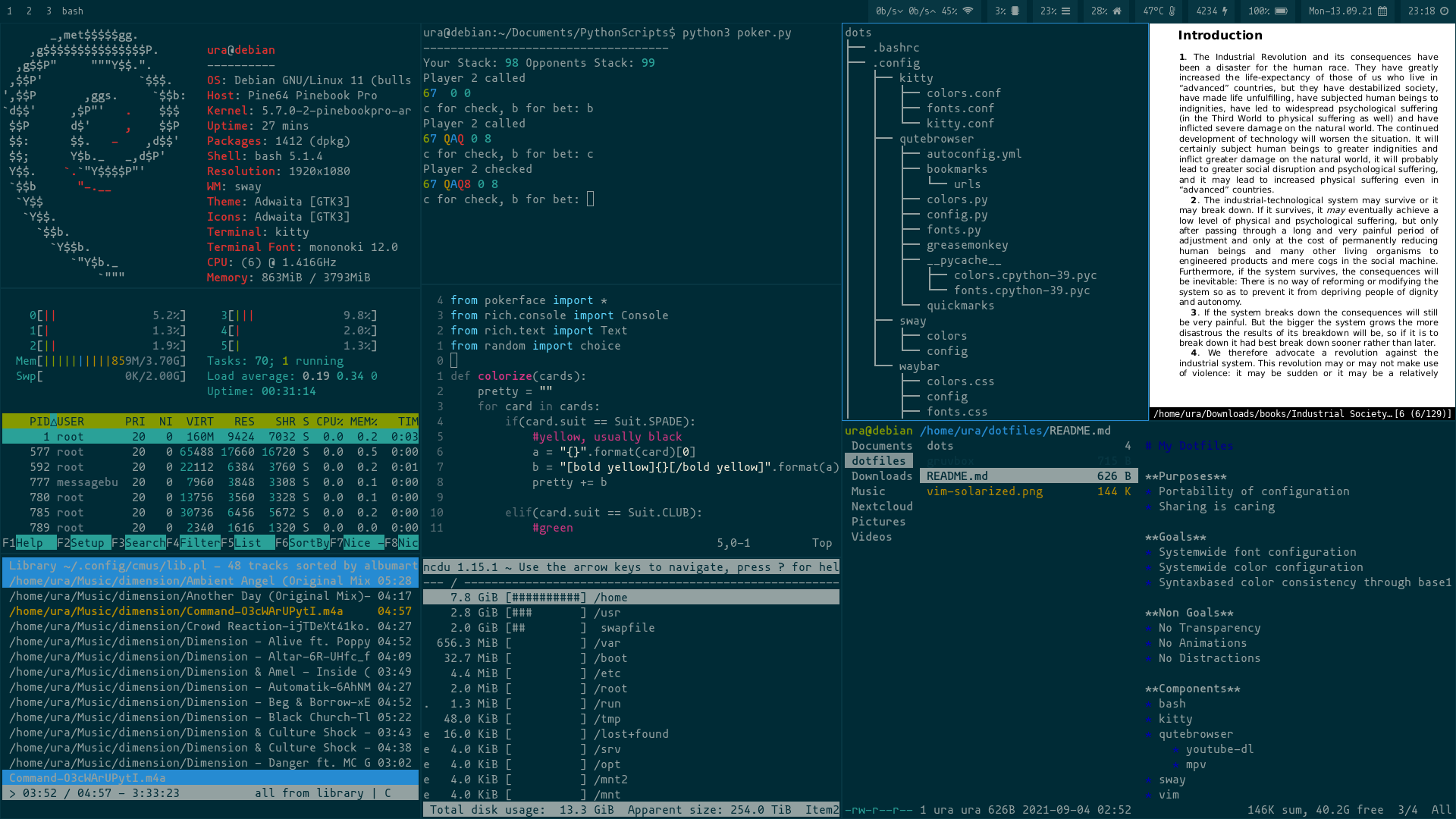 [Sway] Crammed Solarized | Scrolller