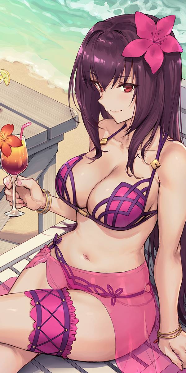Swimsuit Scathach | Scrolller