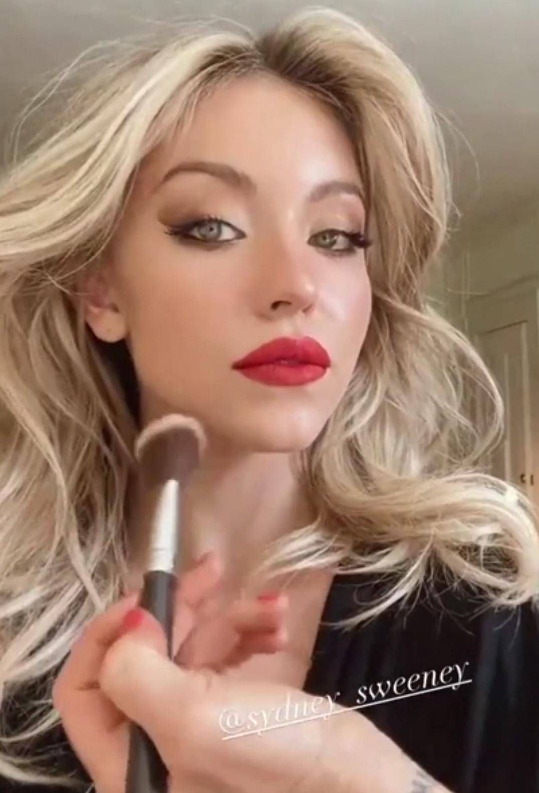 Sydney Sweeney getting ready for us | Scrolller