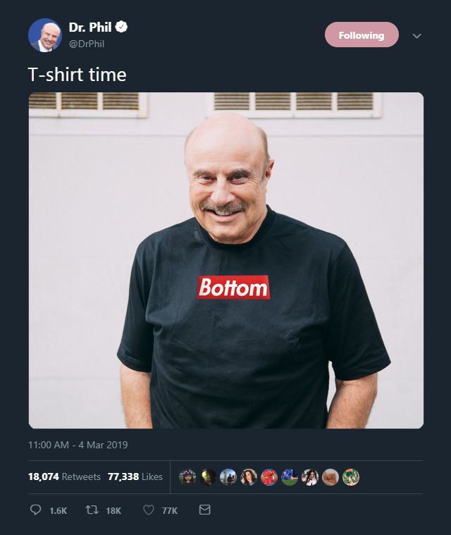 T-shirt time with Dr. Phil | Scrolller