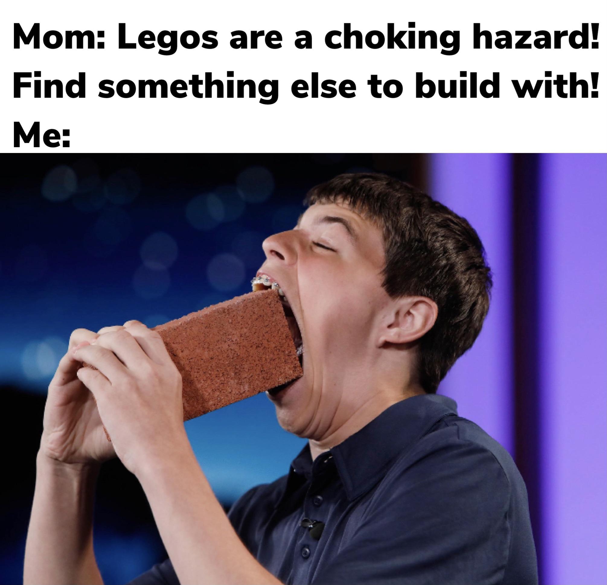 Talk about shitting bricks, this guys gonna be in mortar peril! | Scrolller