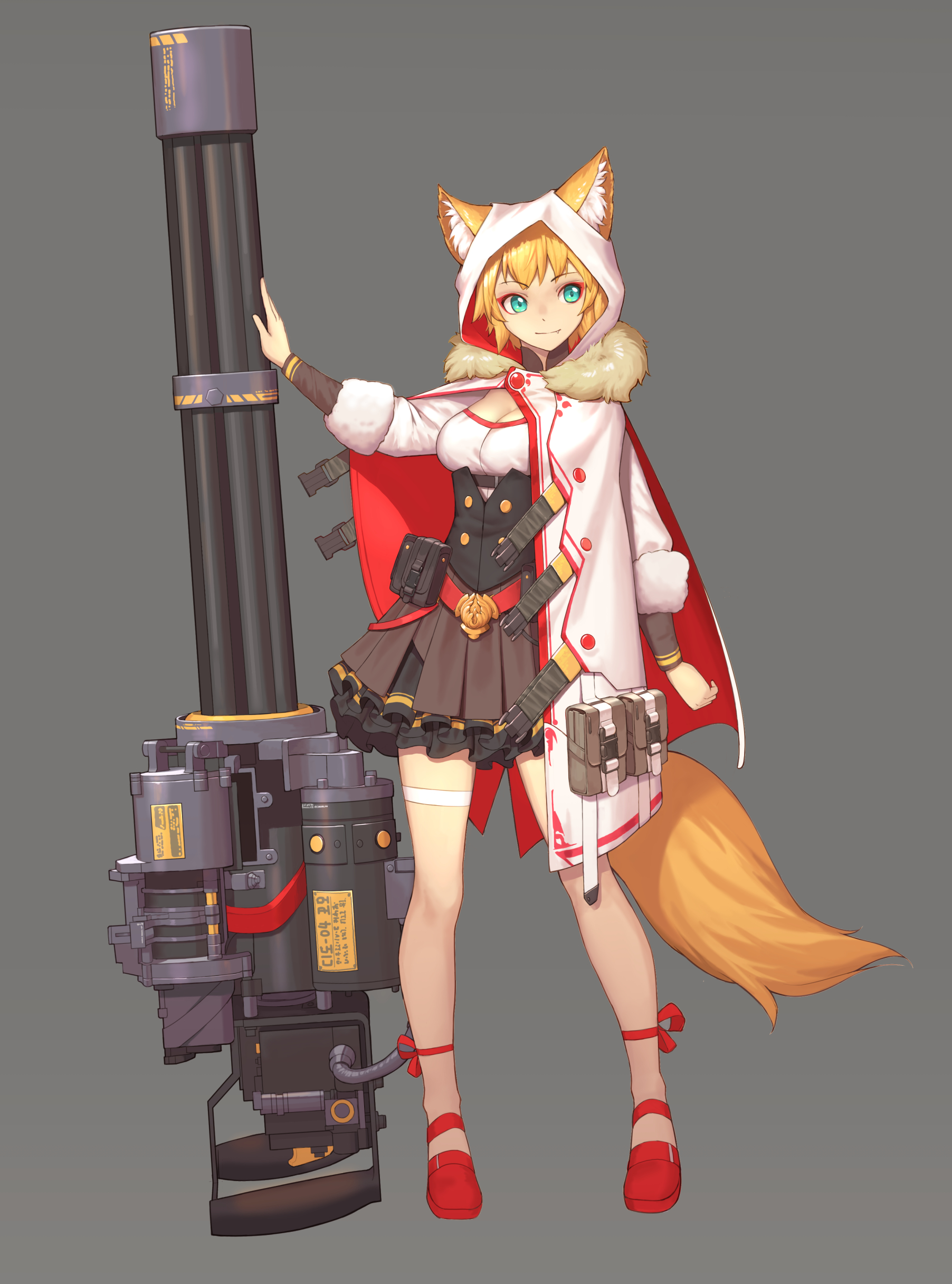 Tamamo No Mae with Giant Gatling Cannon [Original] | Scrolller