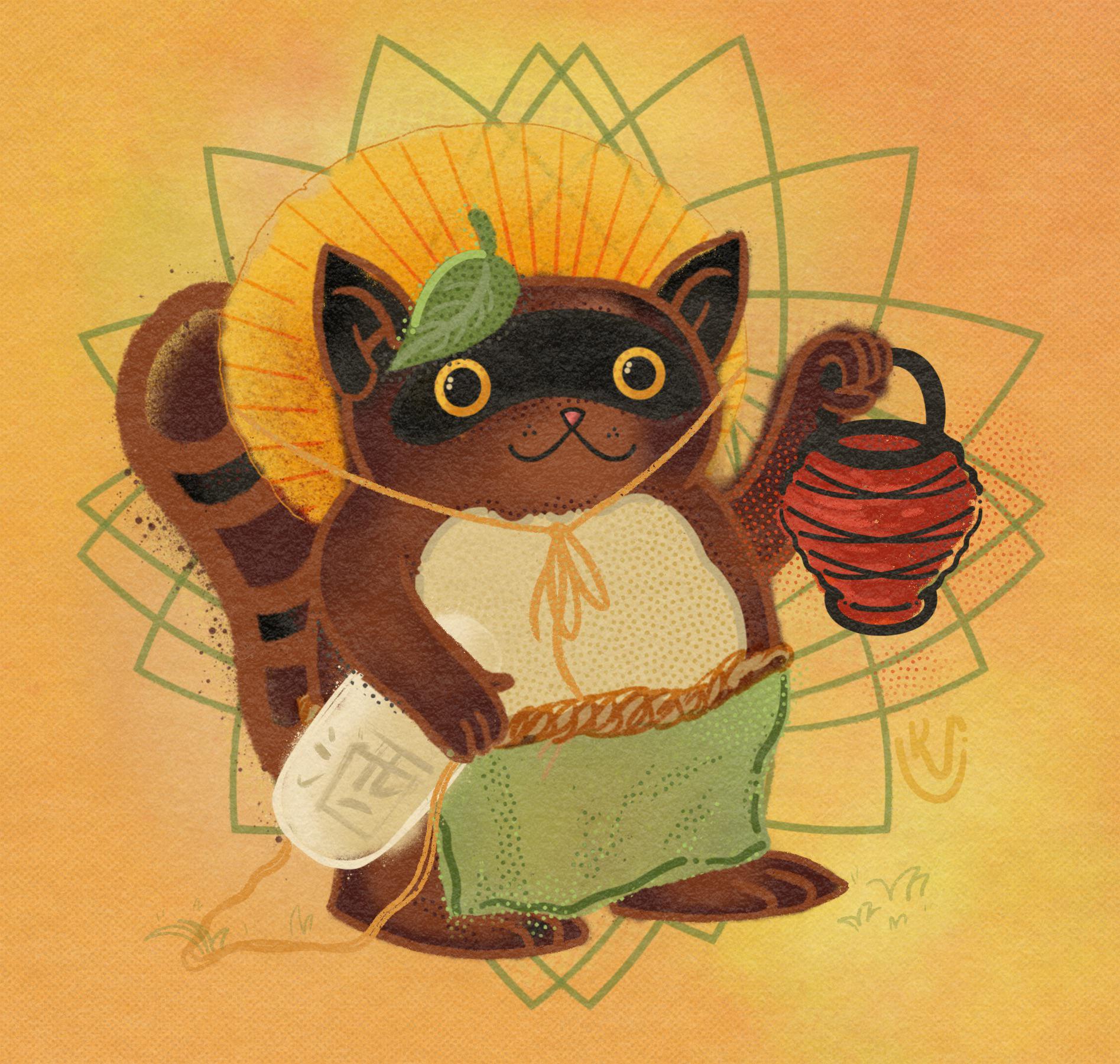 Tanuki, digital. | Scrolller