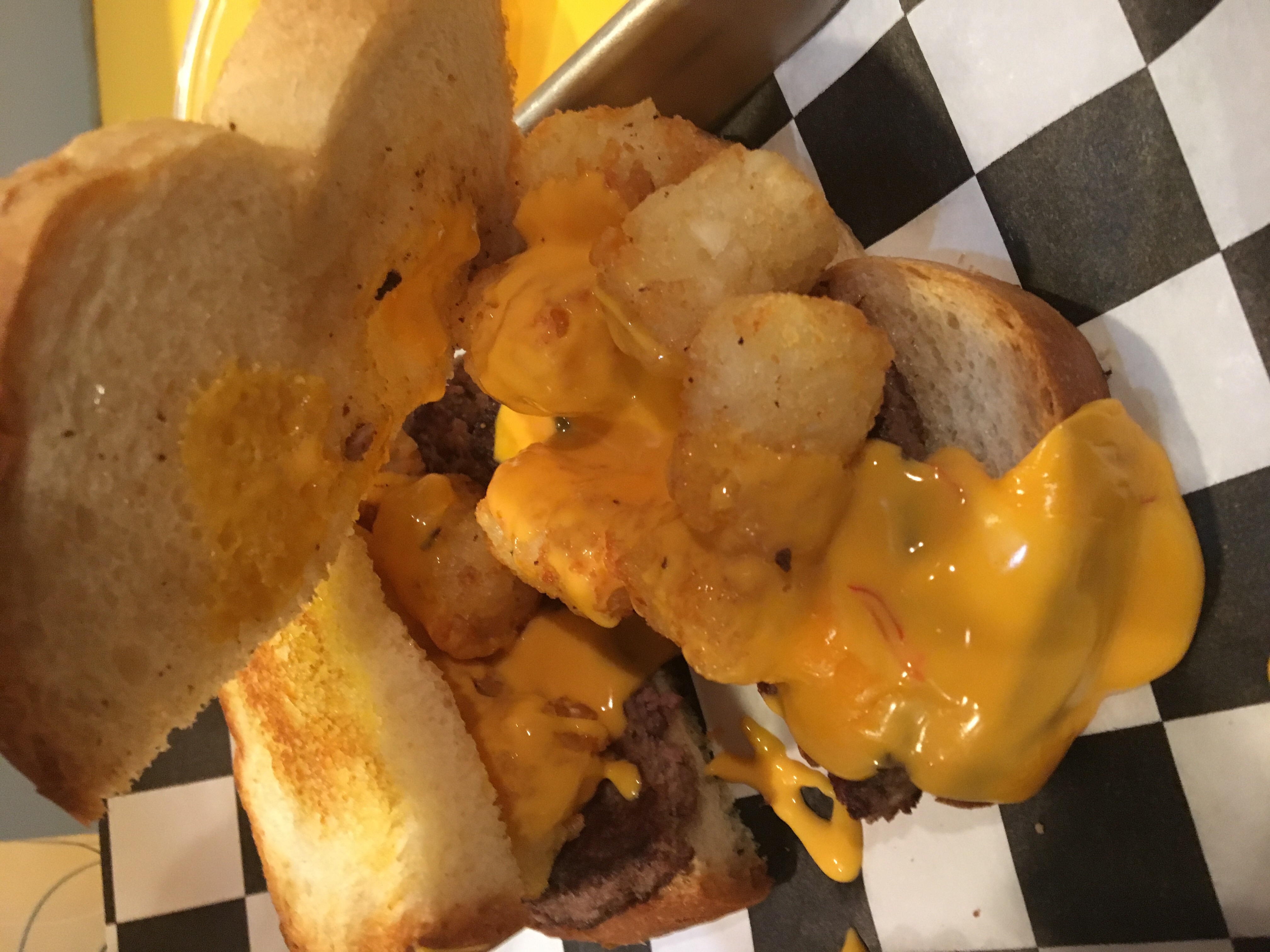 Tatertots and queso, Twisted Melts, Kent, Ohio, USA | Scrolller