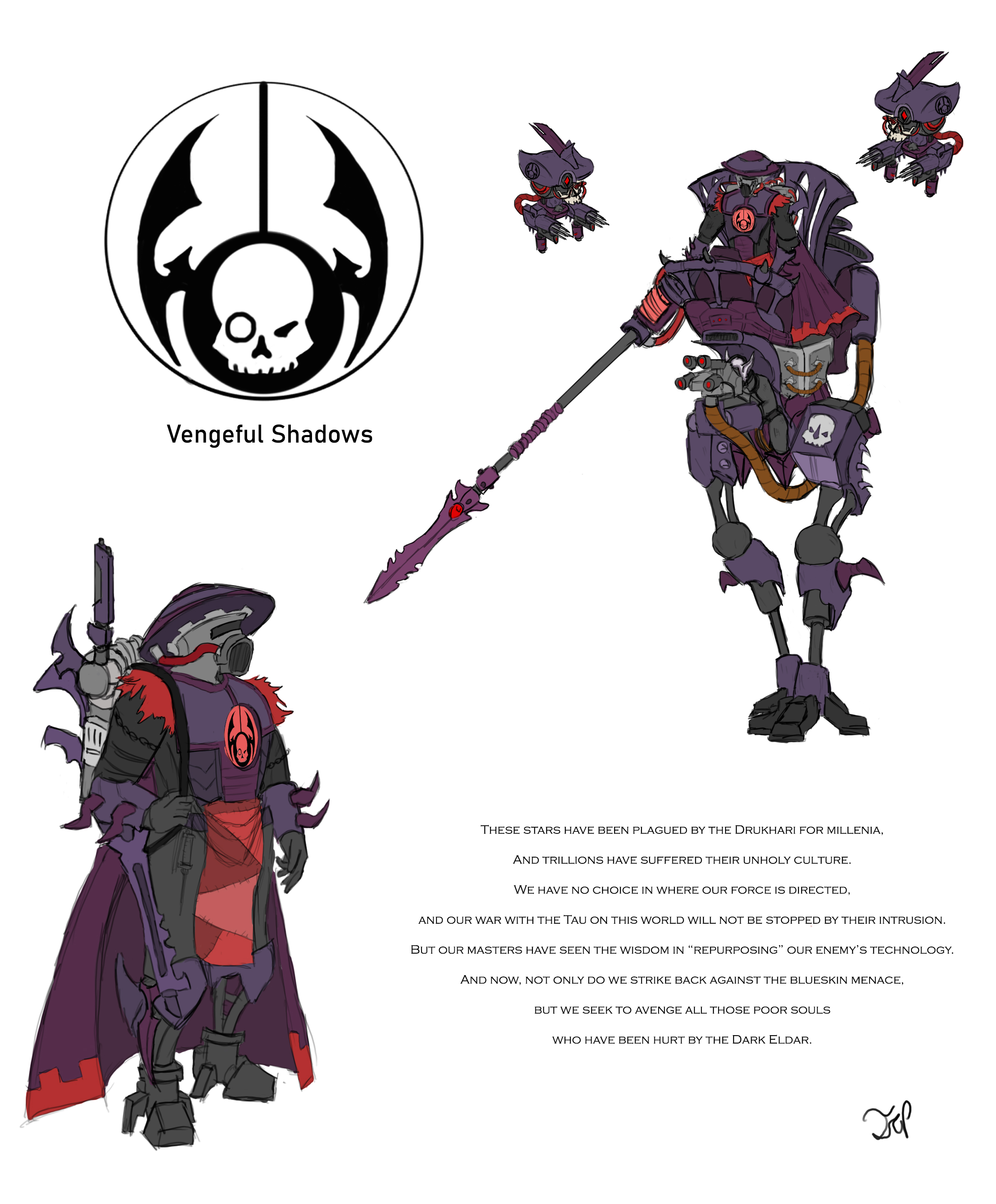 Tau Drukhari Xentarii Dragoon | Scrolller