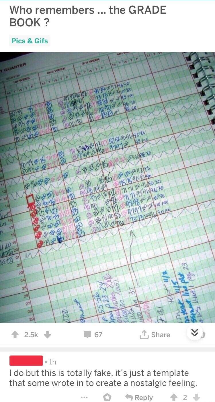 Teachers can’t possibly take pictures of their actual grading books | Scrolller