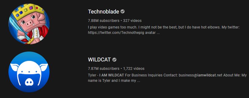 Technoblade is now the largest pig youtuber (to my knowledge) | Scrolller