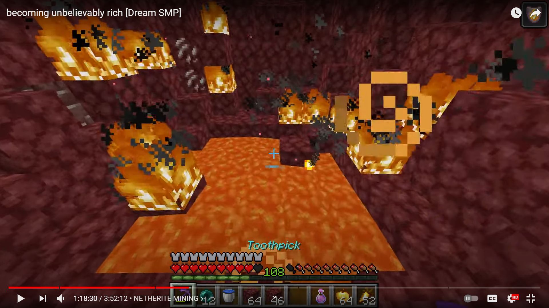 Technoblade missed ancient debris what a nerd | Scrolller