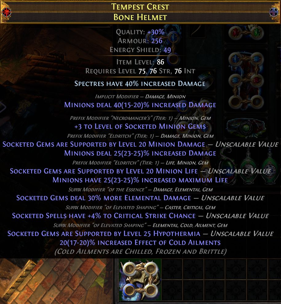 Tempest Crest - a many-link Minion Helmet | Scrolller