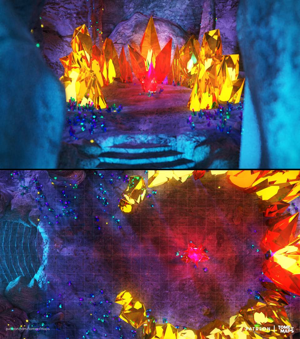 Temple Glassglint - Encounter Map (FREE Map of the Month!) [OC] | Scrolller