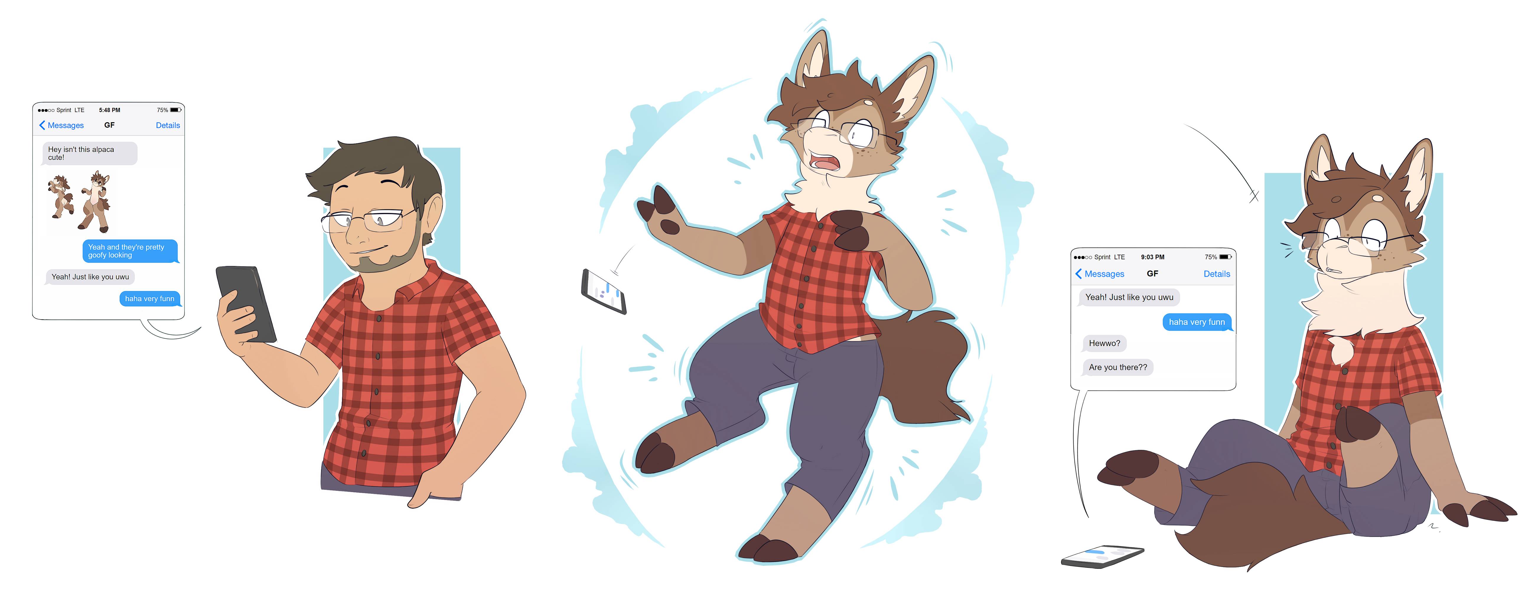 “Textable TF” (Fauvfox) [M human -> anthro alpaca] | Scrolller