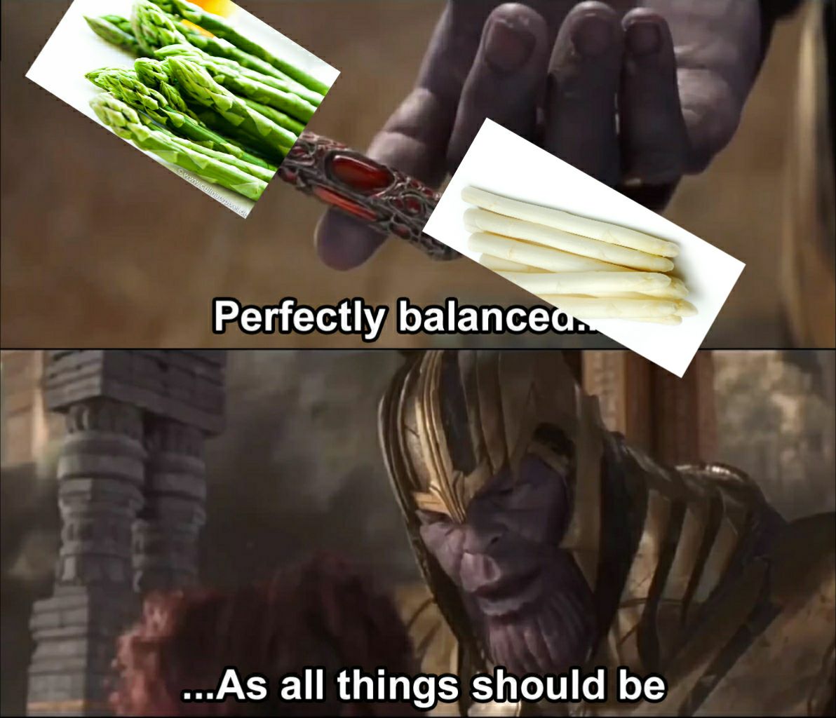 thanos asparagus | Scrolller