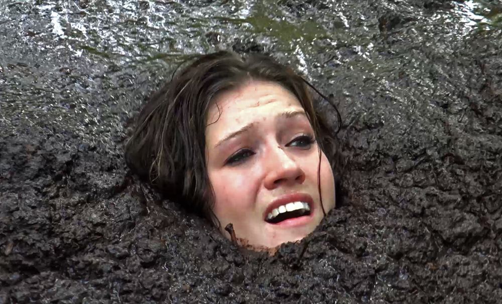 That thick mud will swallow you, girl | Scrolller