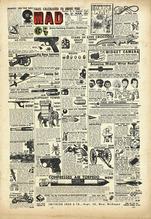 The ads in the back of MAD magazines | Scrolller
