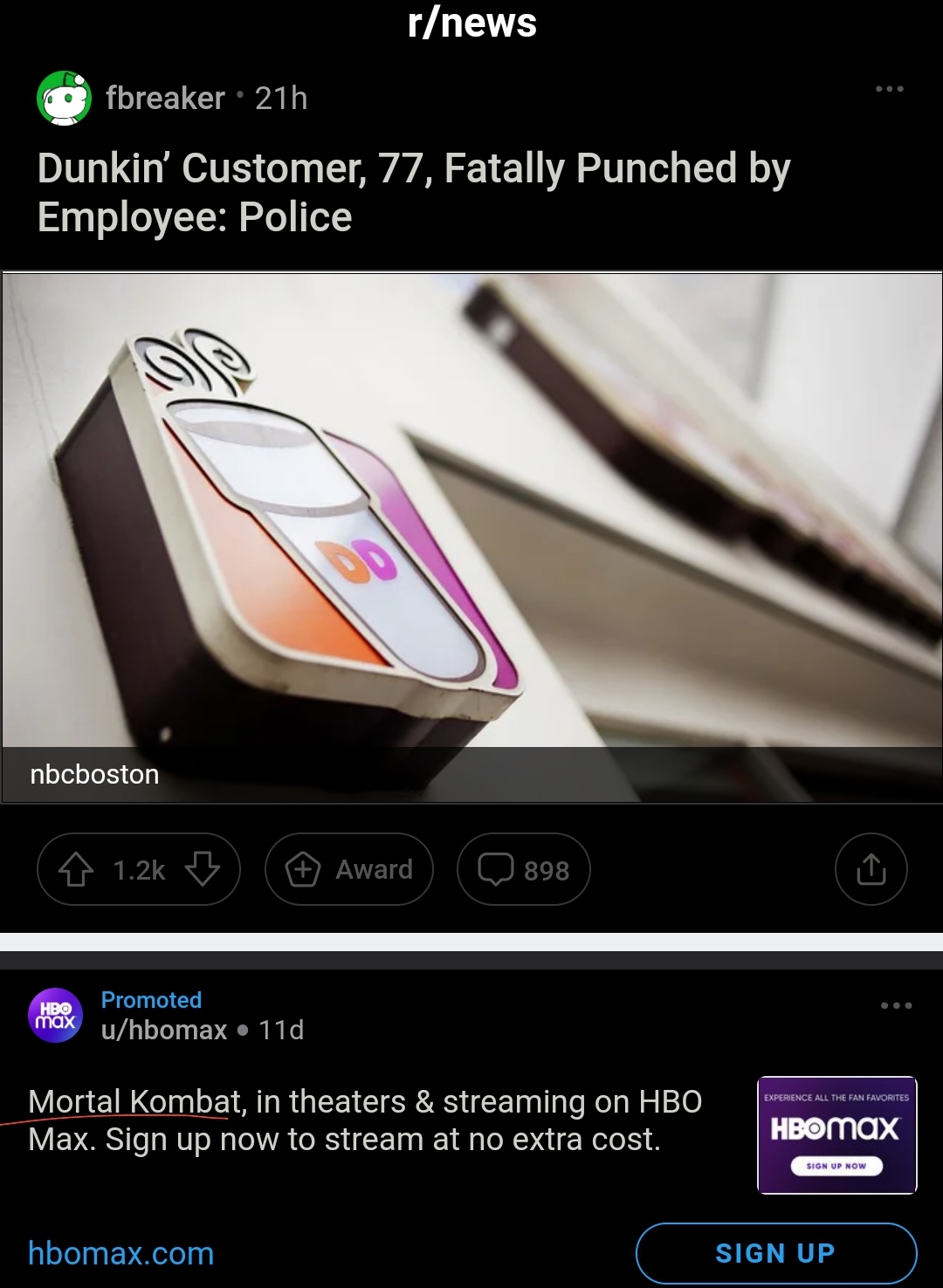 The advertisement/news article combo here... | Scrolller