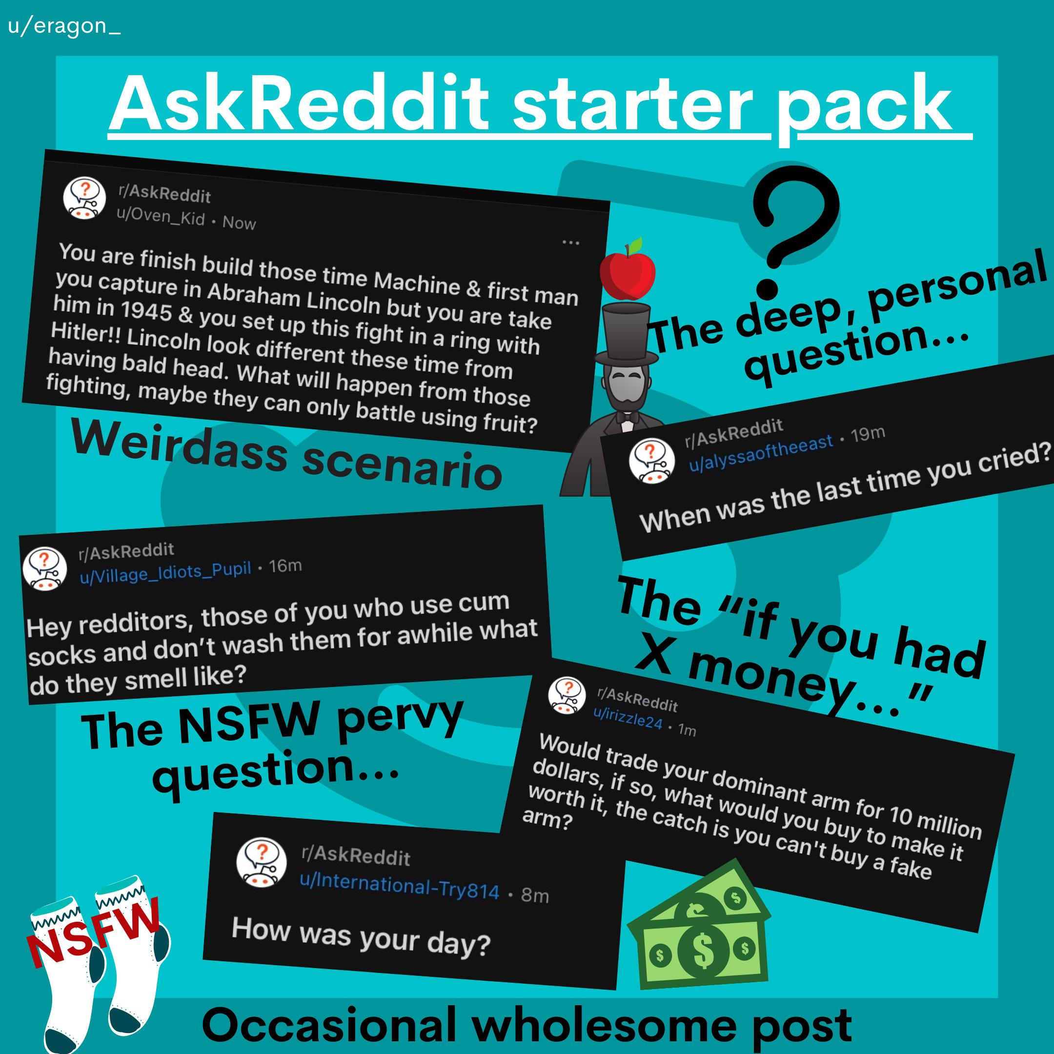 The “AskReddit” starter pack. | Scrolller