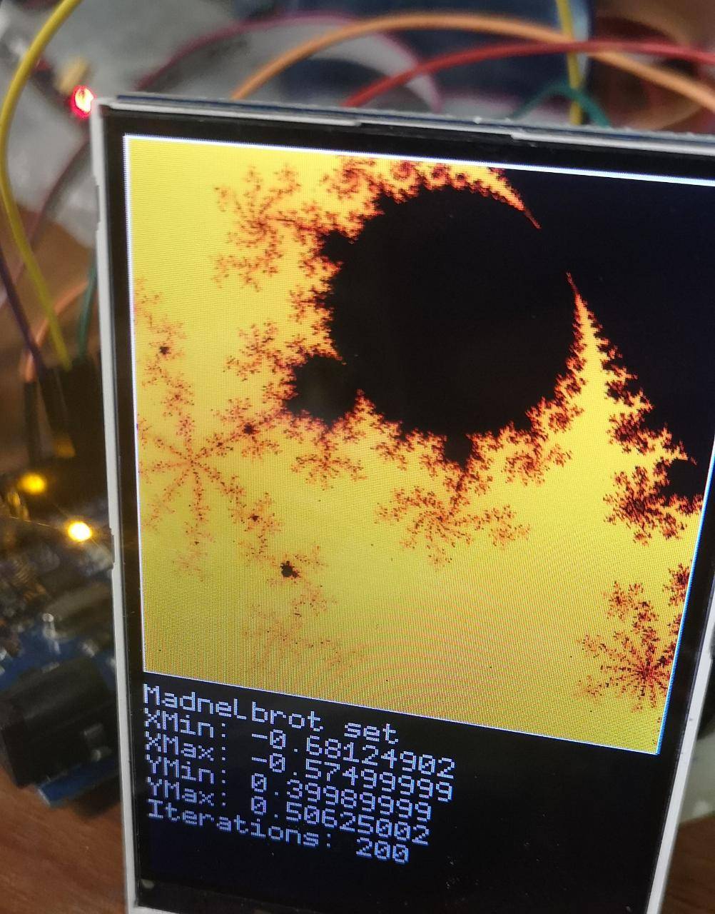 The ATMega328P renders the Mandelbrot Fractal | Scrolller