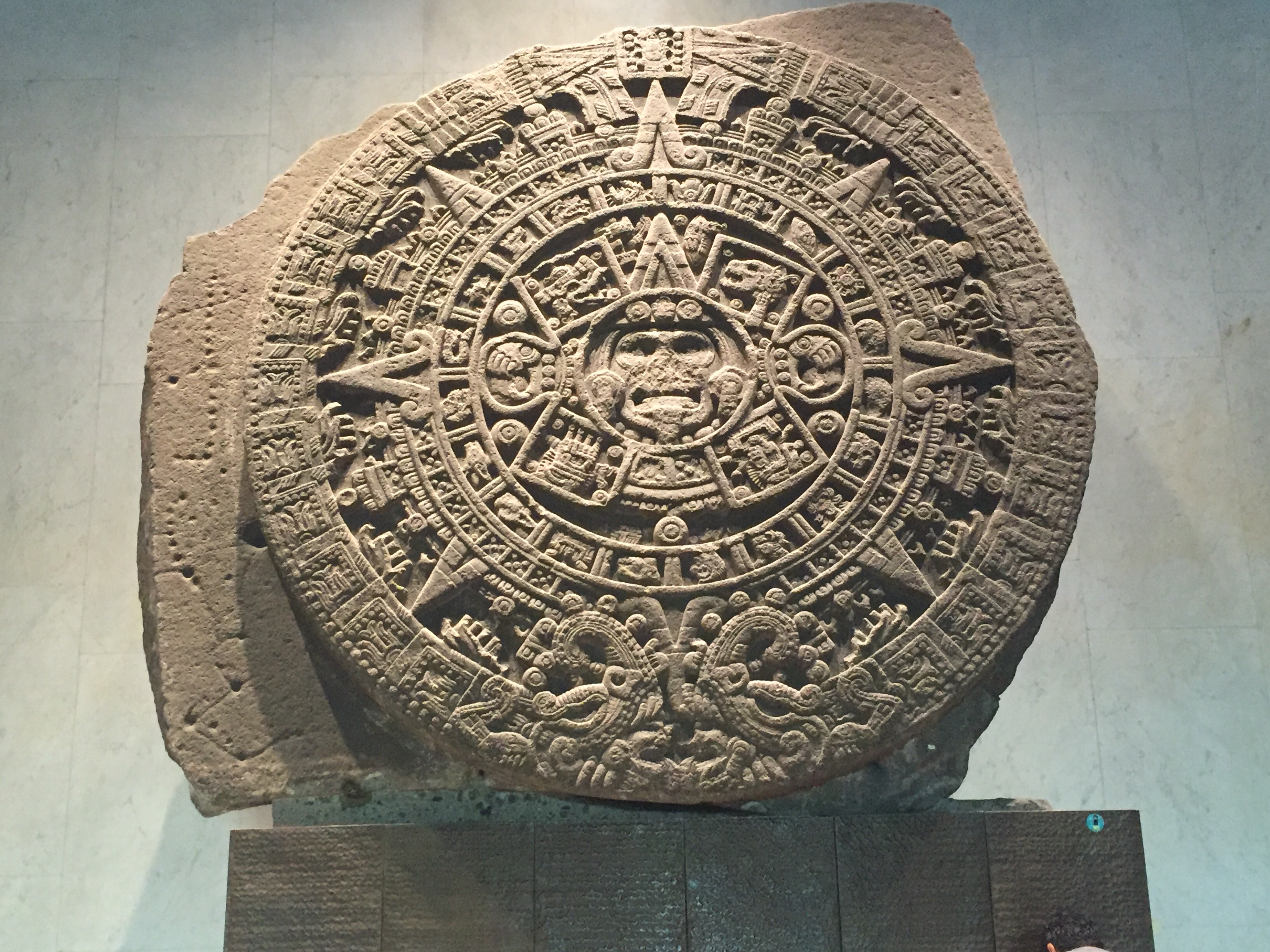 The Aztec Sun Stone The Spaniards abandoned the monolith near the ...