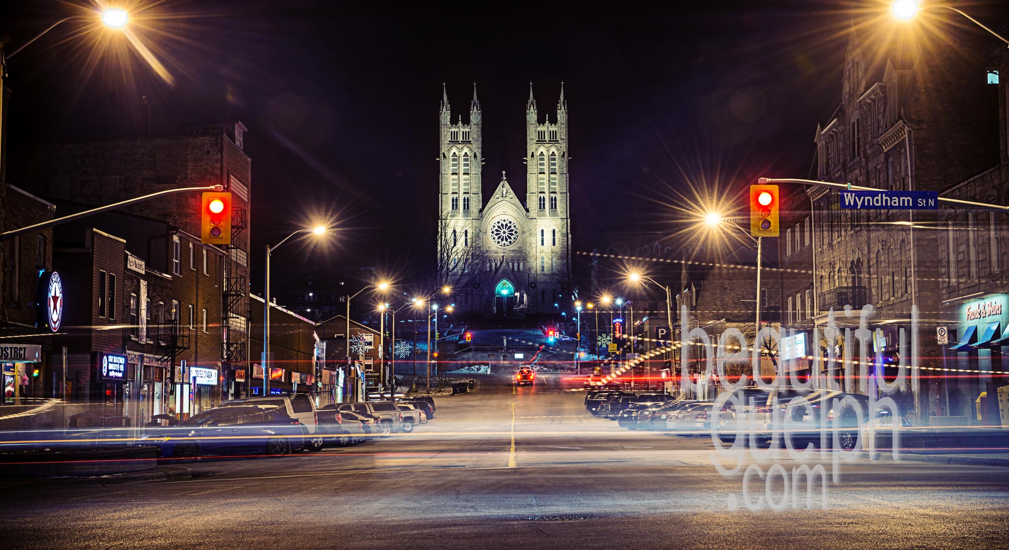 The Basilica lit up downtown. | Scrolller