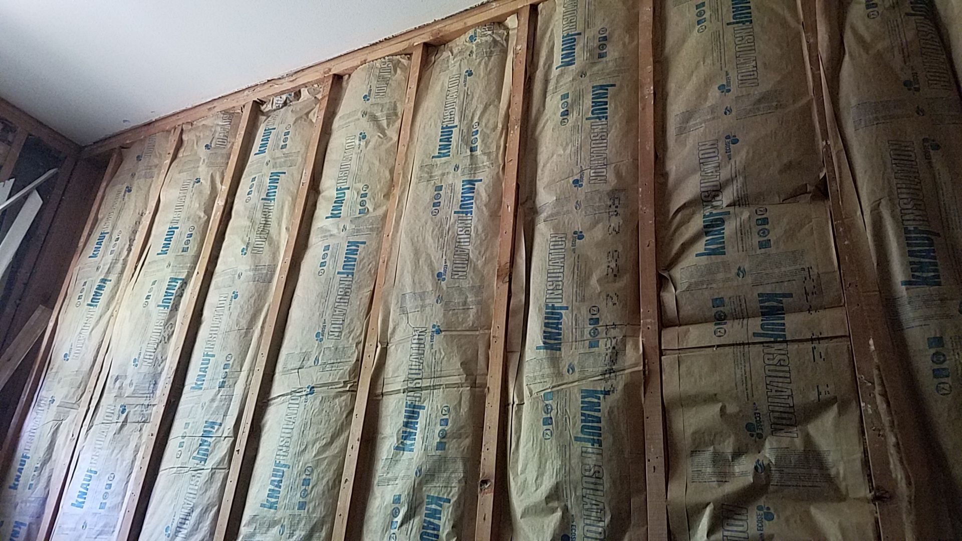 The beginning of a soundproof room. Adding insulation, MLV, and drywall of course. Feel free to ...