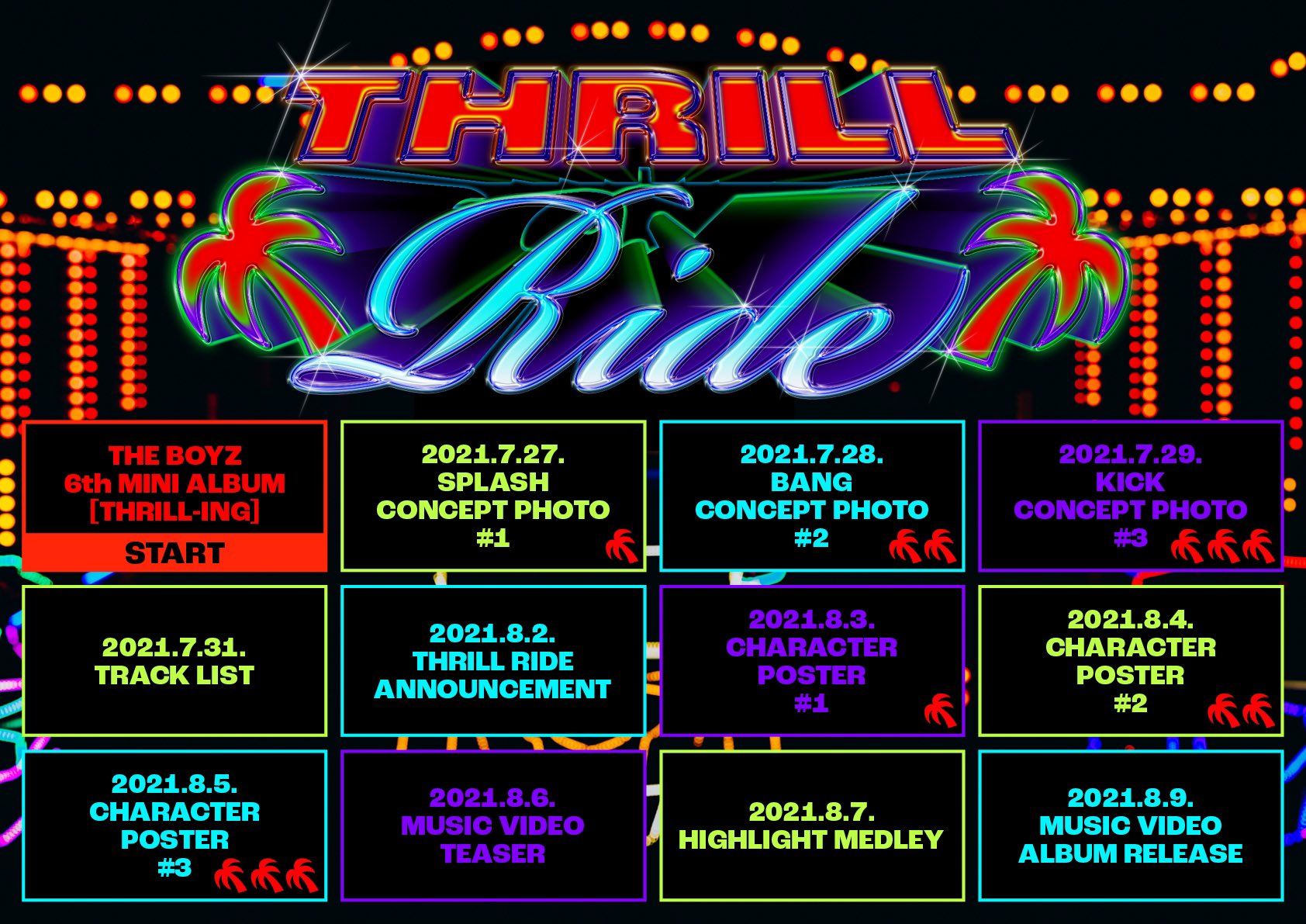 THE BOYZ - 6th MINI ALBUM : THRILL-ING (SCHEDULER) | Scrolller