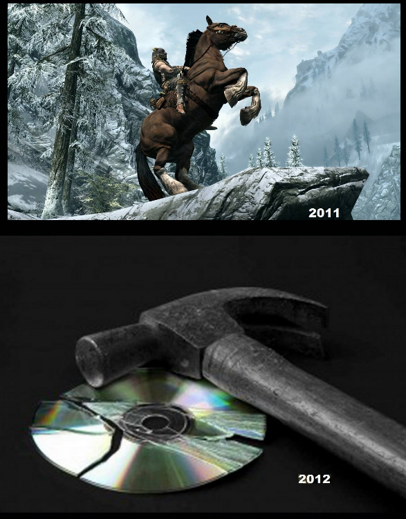 The difference 1 year makes [Elder Scrolls] | Scrolller