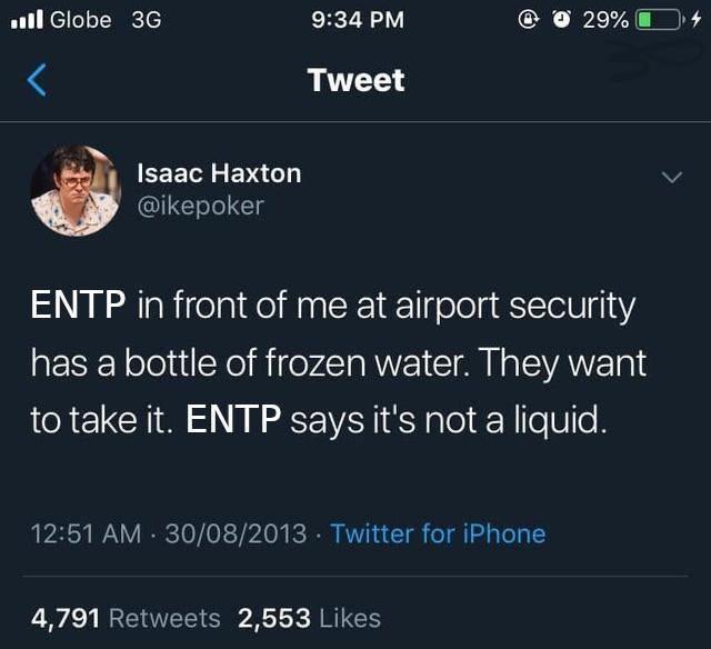 The ENTP is right ! | Scrolller