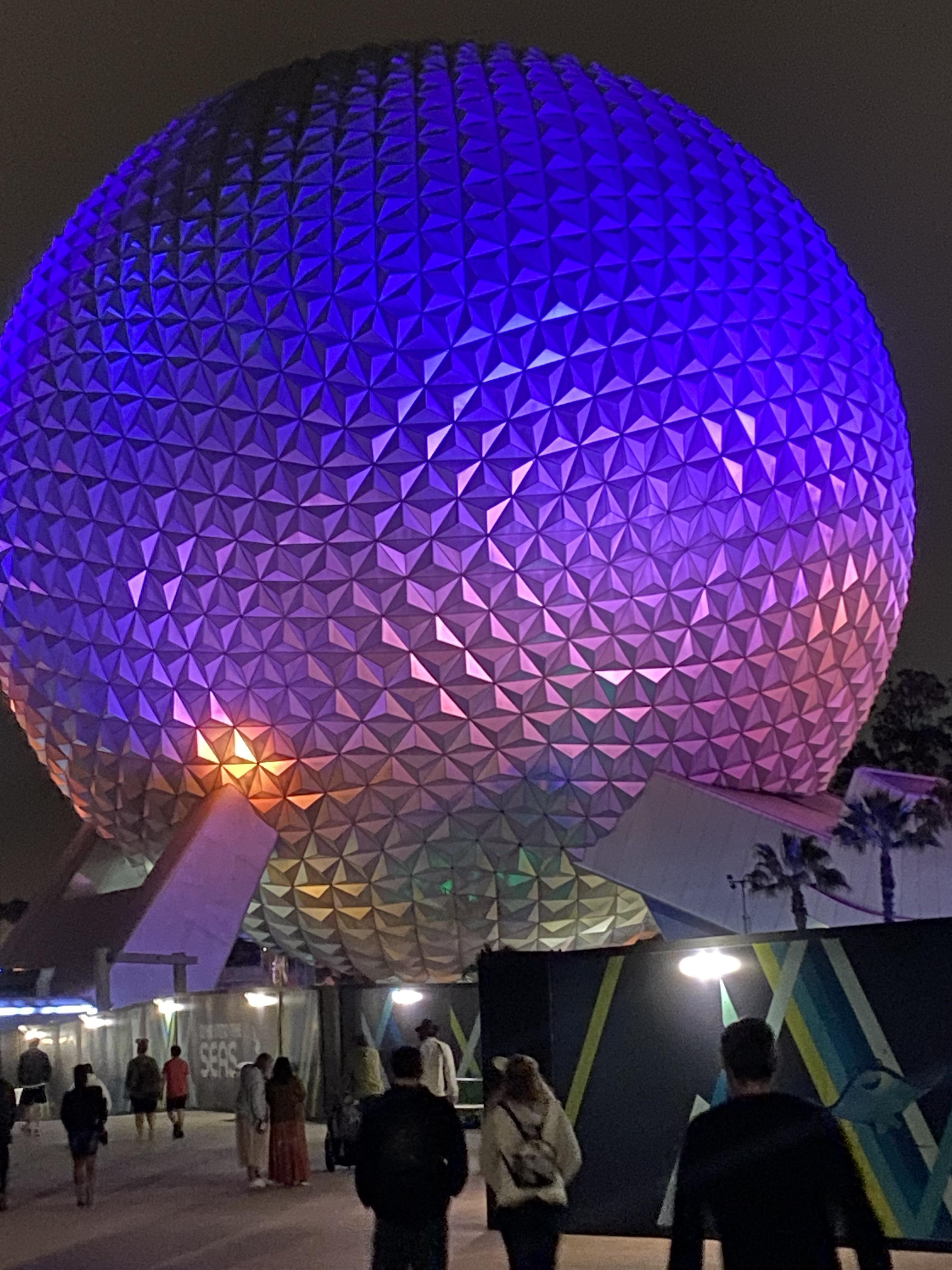 The Epcot globe looking very bi tonight ️ | Scrolller